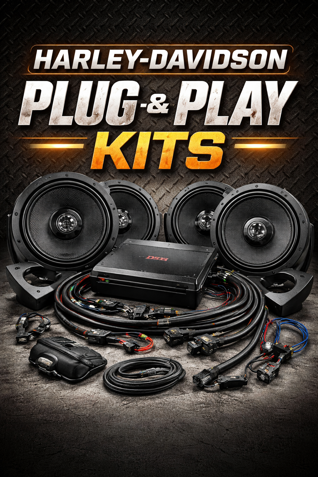 Shop Harley Plug and Play Audio Kits | 1998-13, 2014-23 & 23.5+ | GBS ...